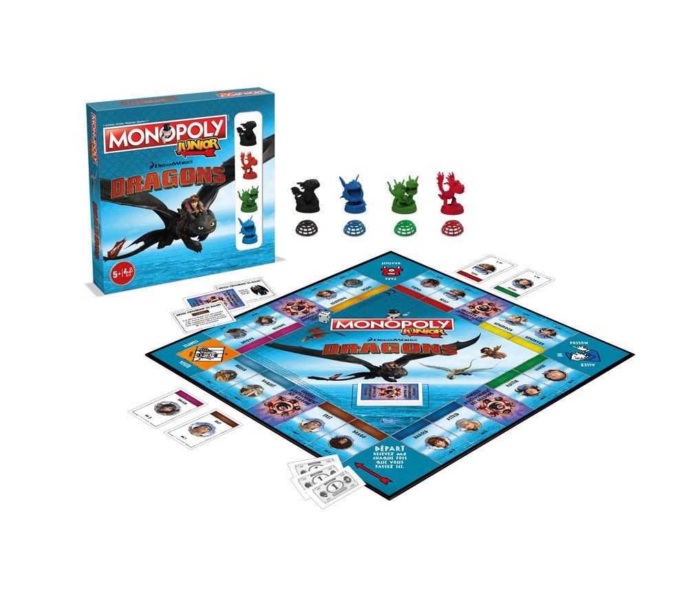 Dragons jeu de plateau Monopoly Junior *FRANCAIS*