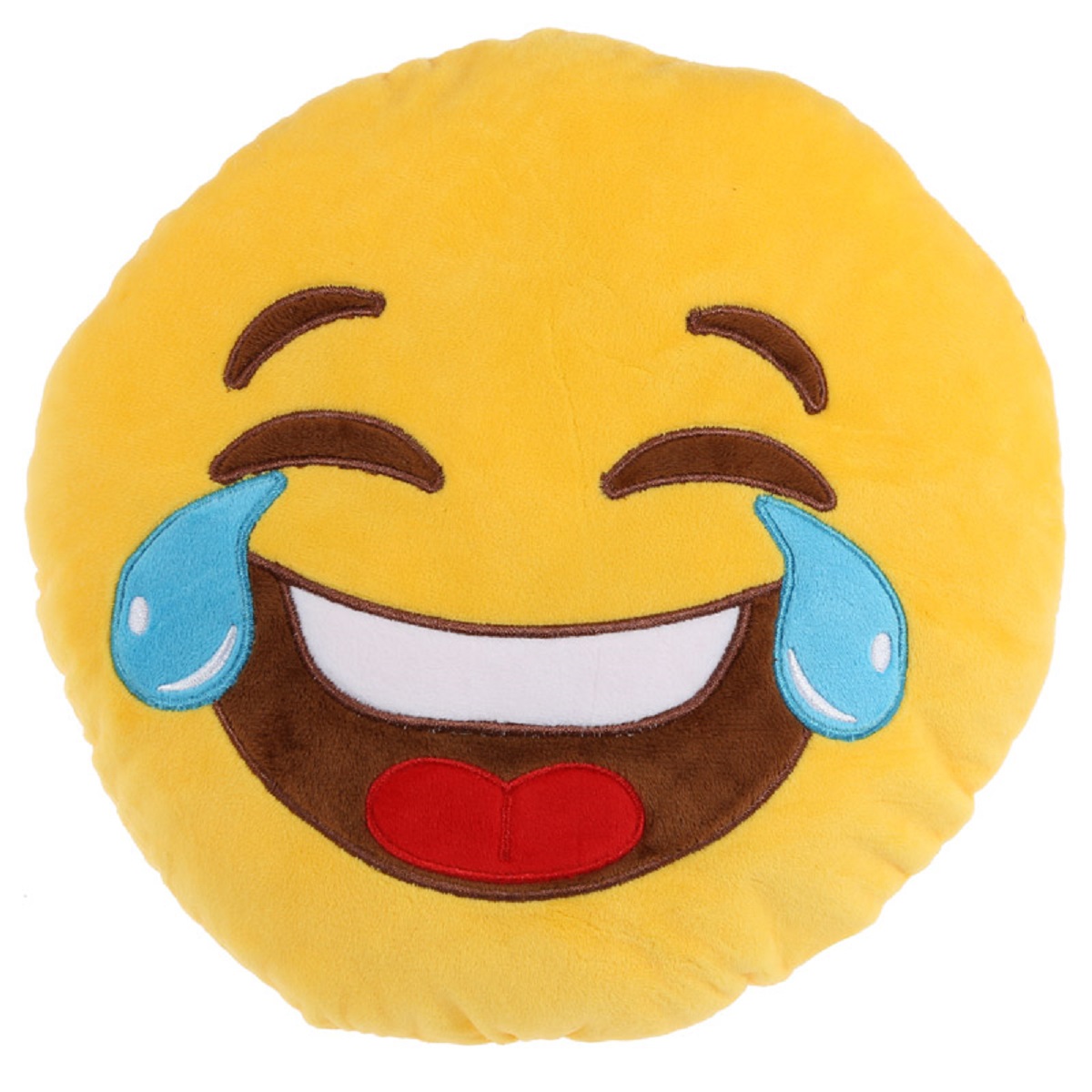 Coussin Peluche Emoji Pleure de rire 50 cm